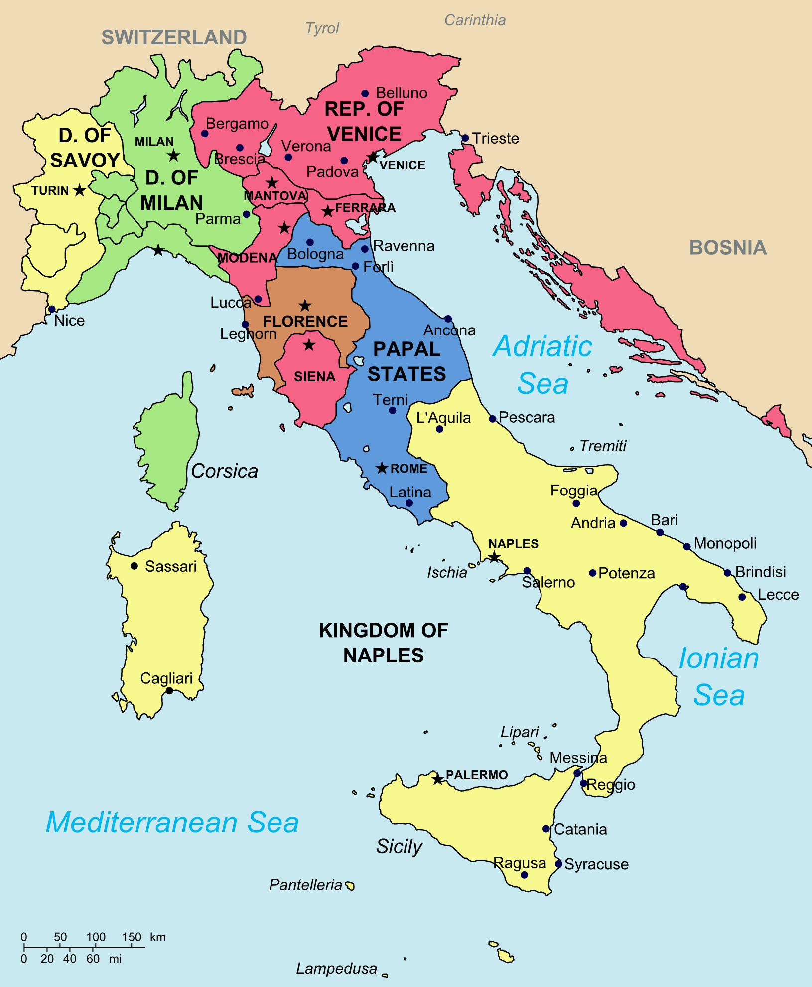Italian Renaissance A History Of Europe Key Battles